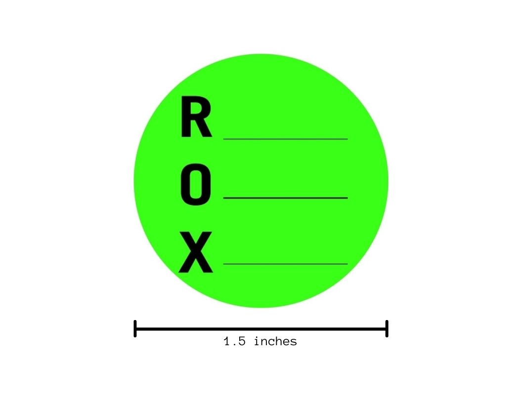 ROX (Received, Opened and Expires) Labels – QSRProducts